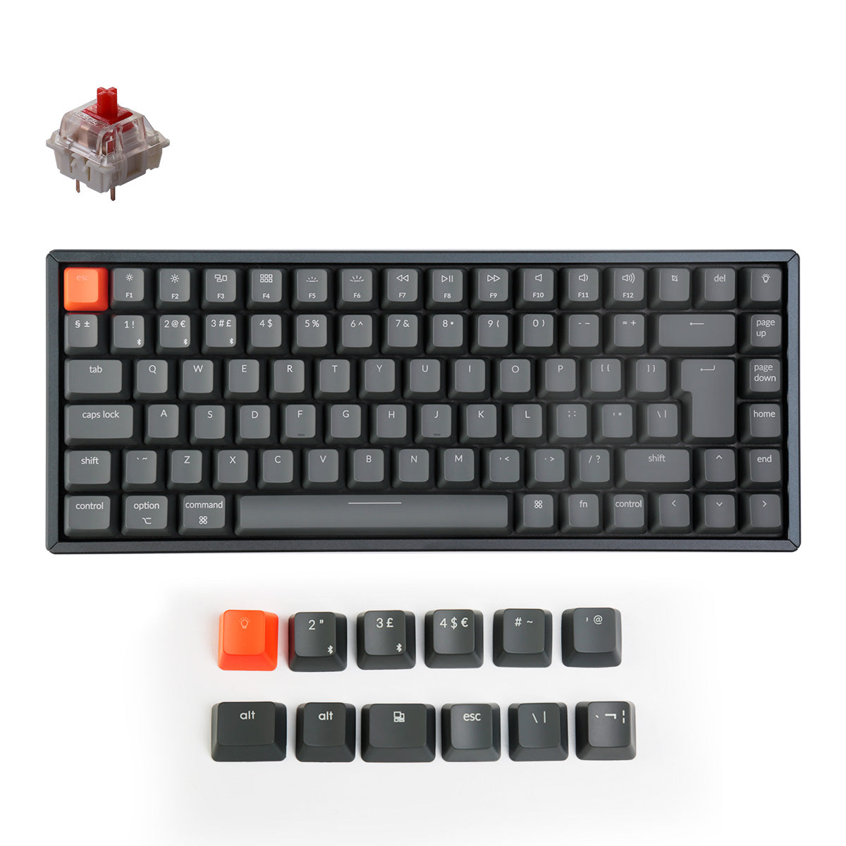 Keychron K2 Kablosuz Mekanik Klavye-Bluetooth 5.1- RGB-Aluminum Frame ...
