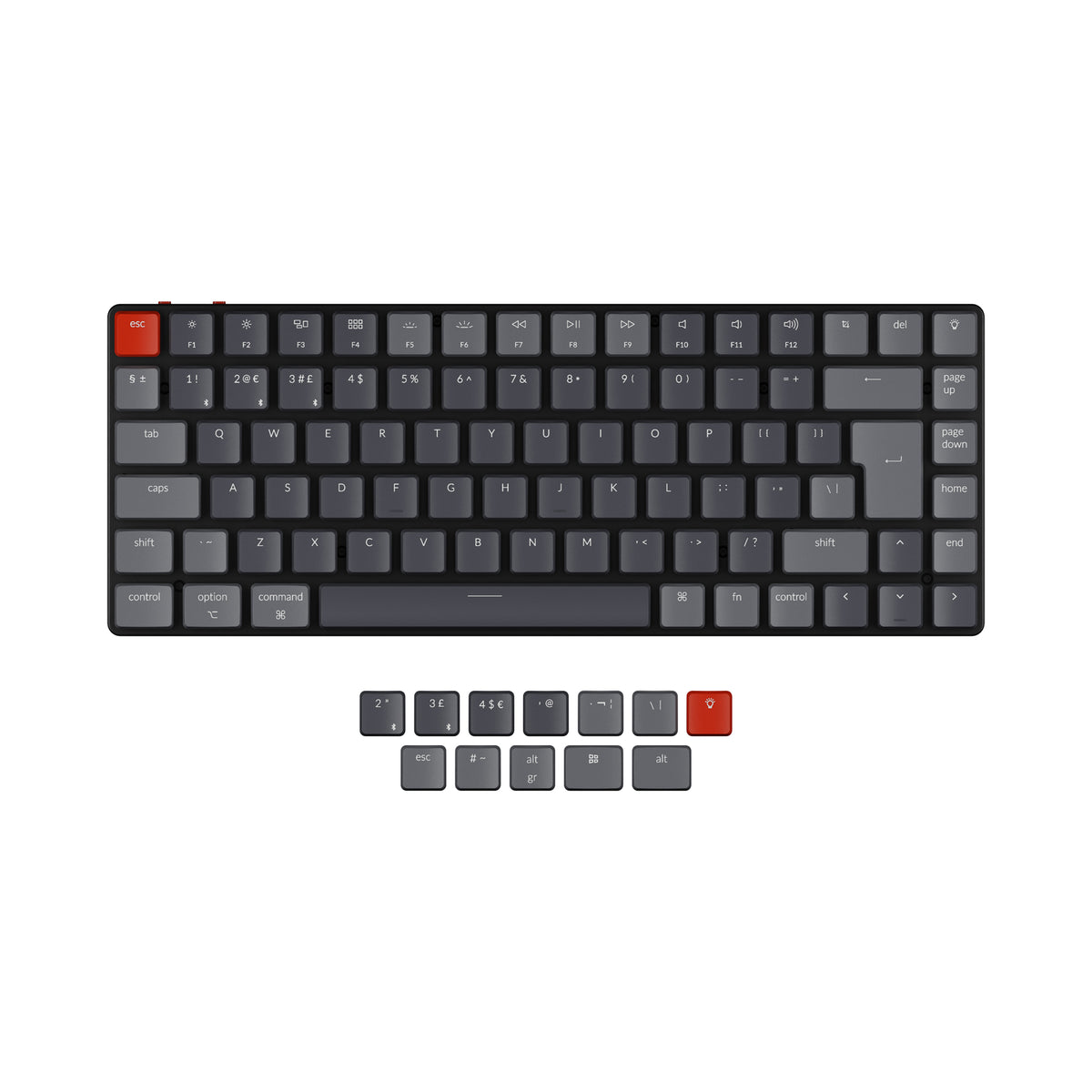 Keychron K3 Ultra-Slim Kablosuz Mekanik Klavye-Bluetooth 5.1-RGB-Hot-S ...